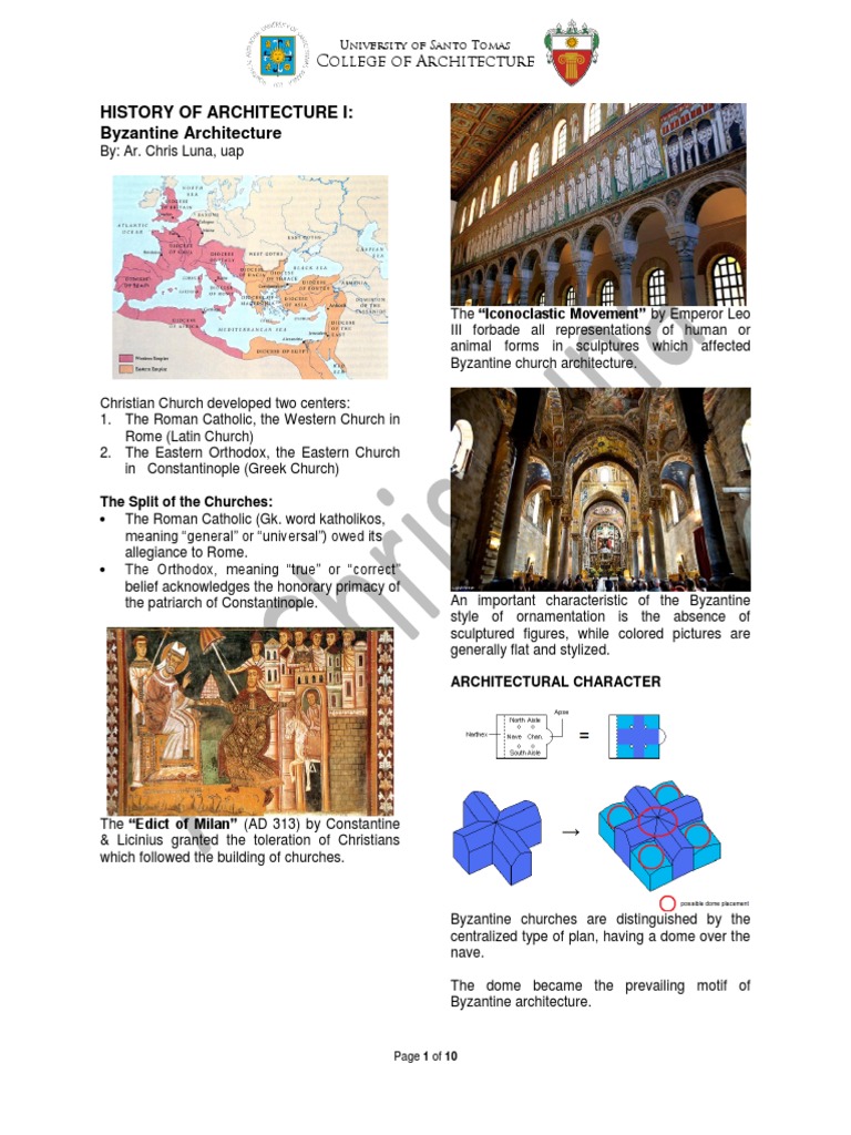 Byzantine Architecture Overview | PDF | Religion And Belief