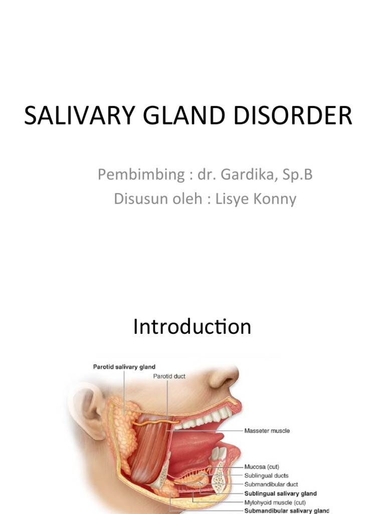 Salivary Gland Disorder: Pembimbing: dr. Gardika, Sp.B Disusun oleh ...