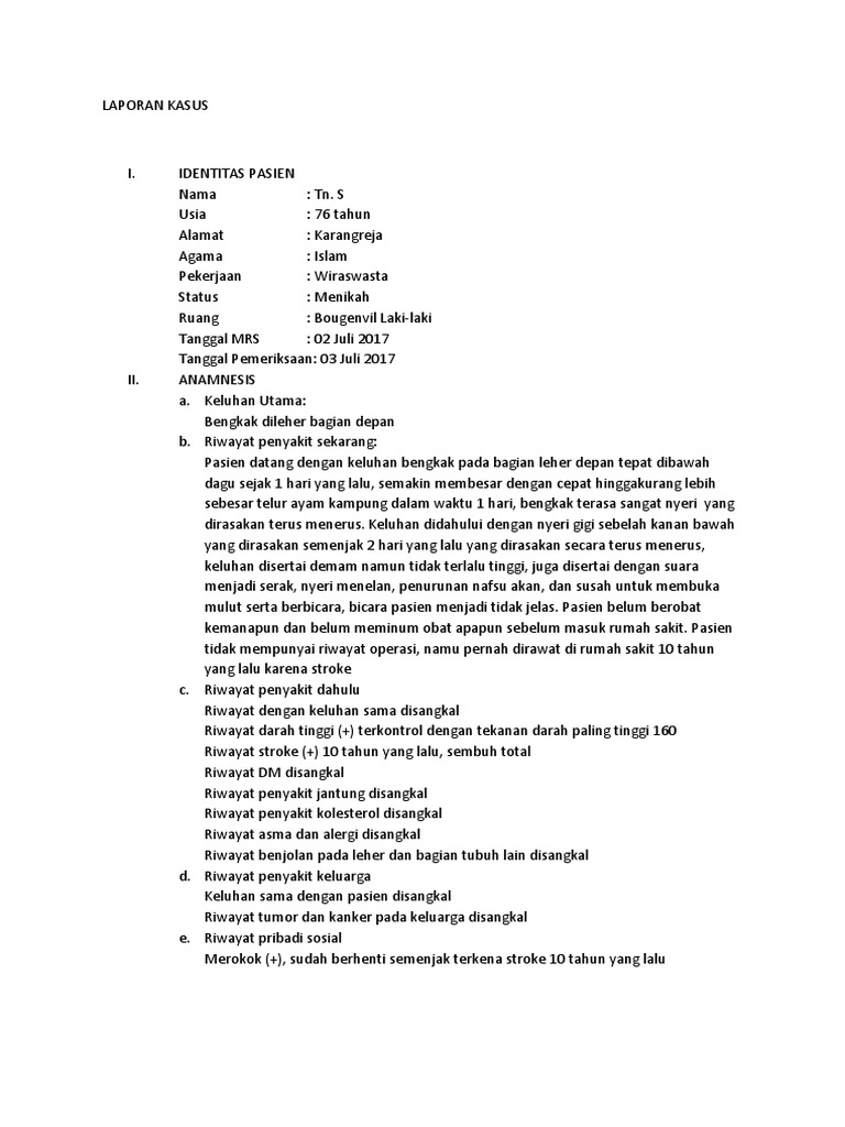 LAPORAN KASUS Abses Parafaring | PDF