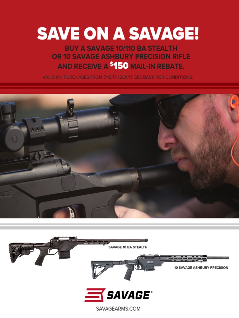 Savage Arms Precision Rebate | PDF | Rebate (Marketing) | Marketing