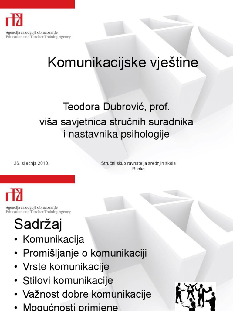 Dubrovic Komunikacijske Vjestine | PDF