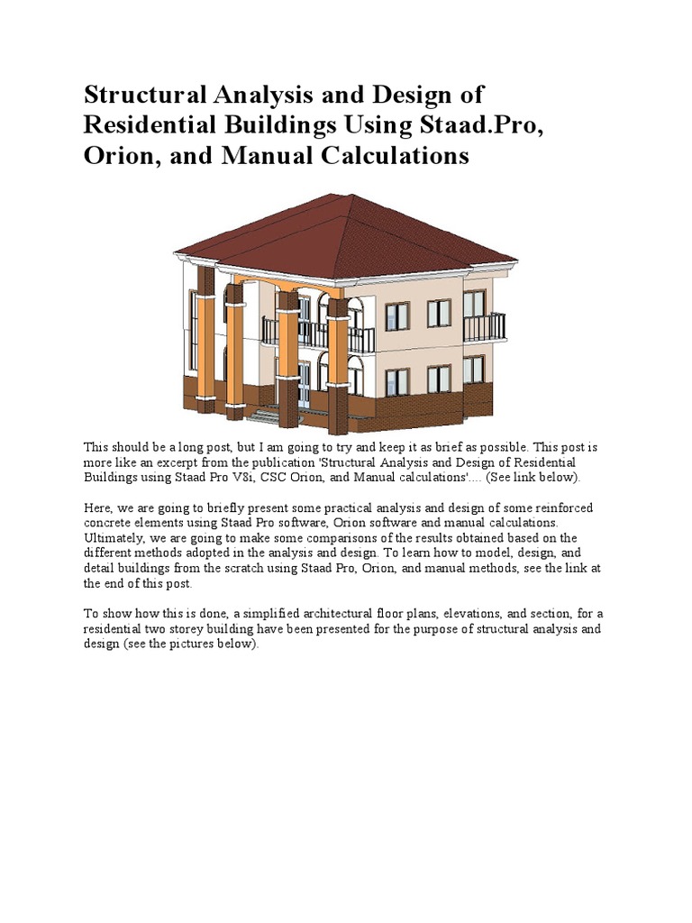 Structural Design of Residential Buildings | PDF | Beam (Structure ...