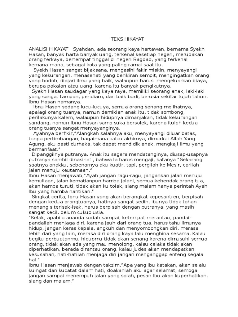 Kisah Syekh Hasan & Ibnu Hasan | PDF