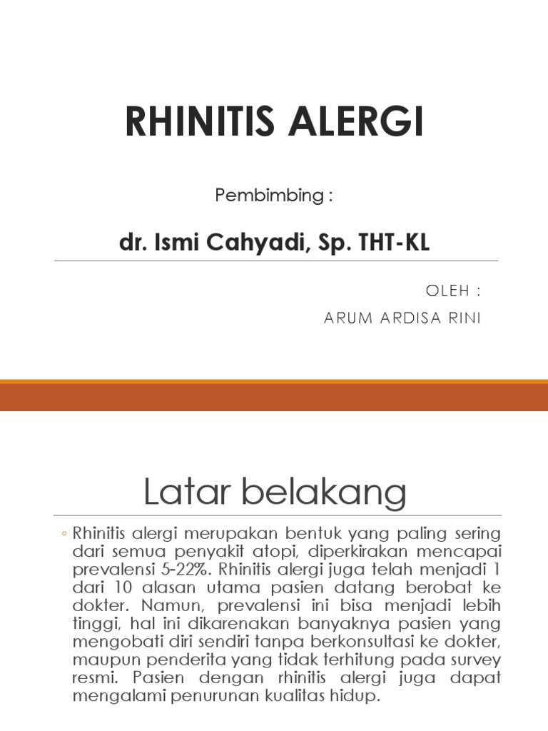 Rhinitis Alergi | PDF