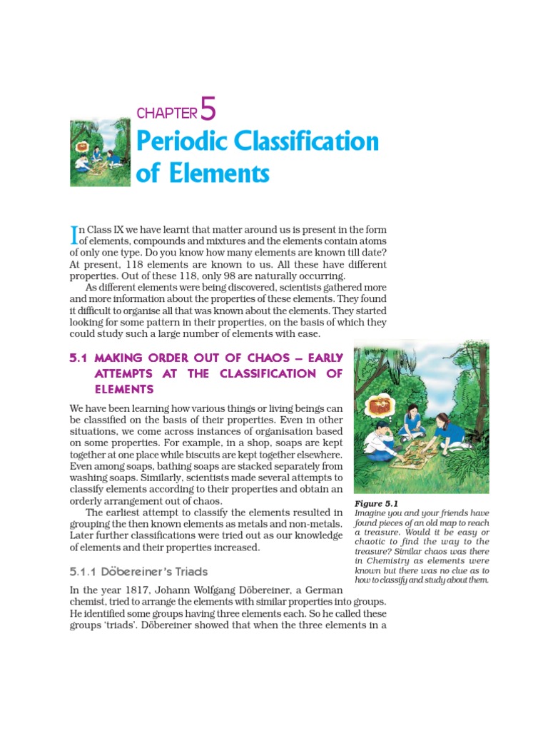 Periodic Classification of Elements Notes | PDF | Periodic Table ...