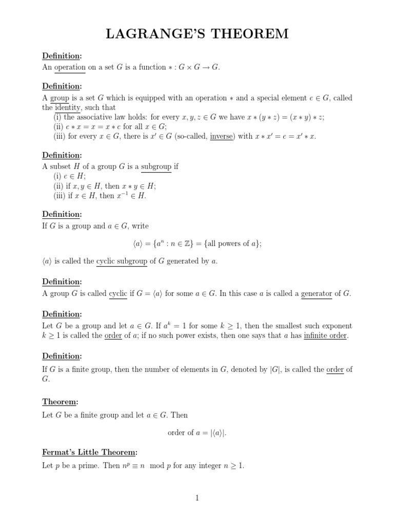 Groups Pdf Group Mathematics Group Theory