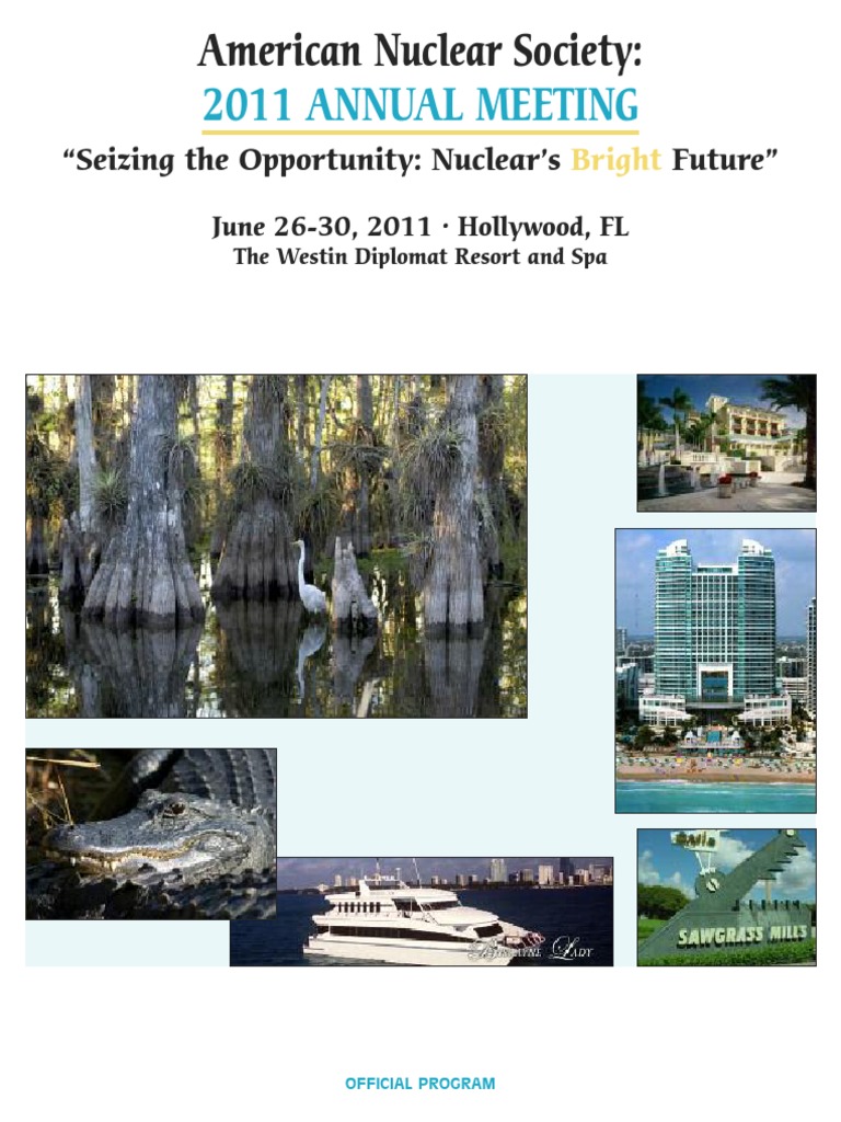 2011 Annual Meeting: American Nuclear Society | PDF | Nuclear Power ...