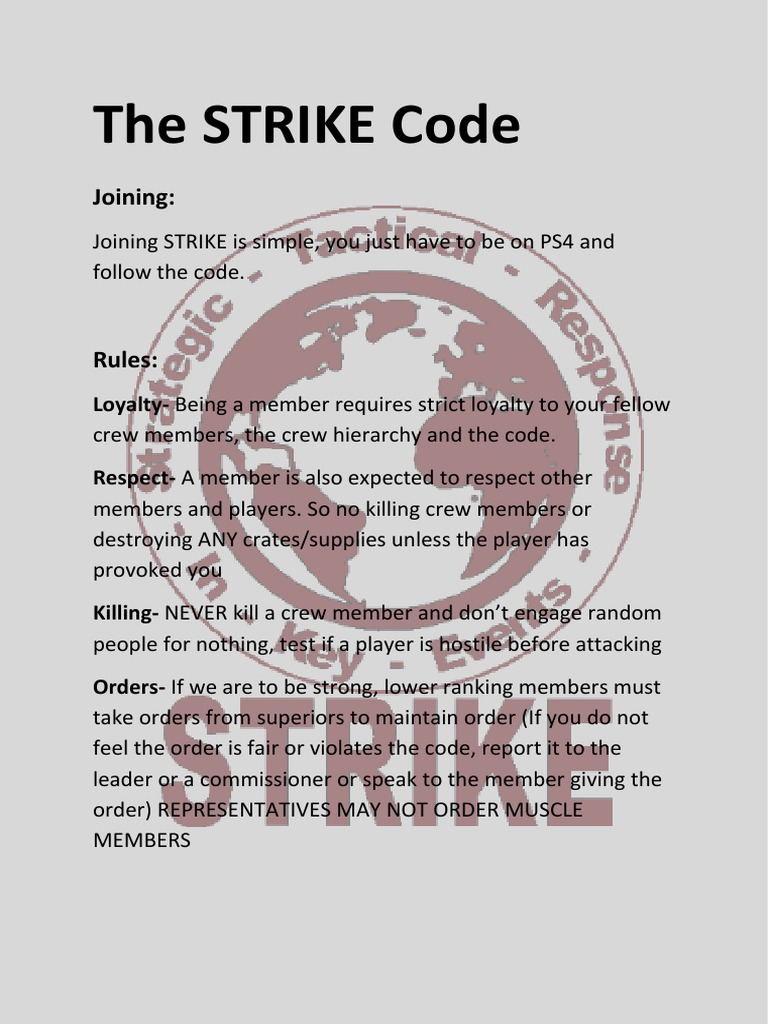 Strike Code | PDF | Self-Improvement