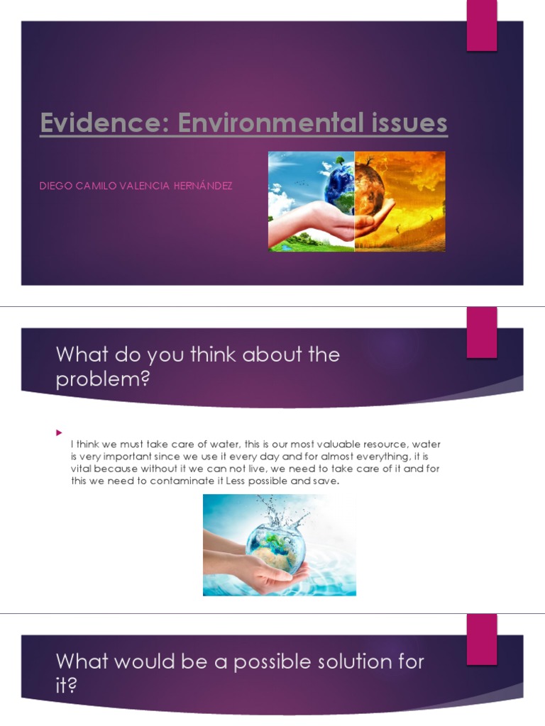 Evidence: Environmental Issues | PDF | Recycling | Water