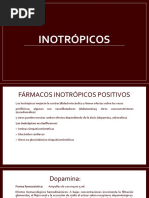 Tabla de Medicamentos Inotrópicos | PDF | Terapia intravenosa | Sistema ...