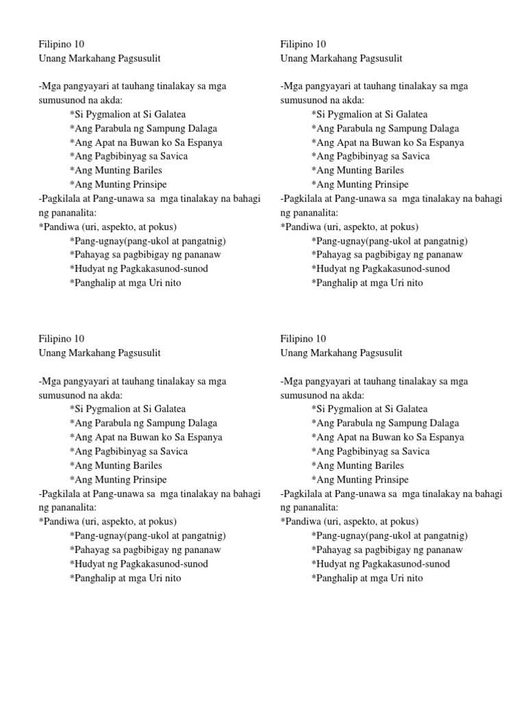 Pointers To Review - 1Q 2017 | PDF