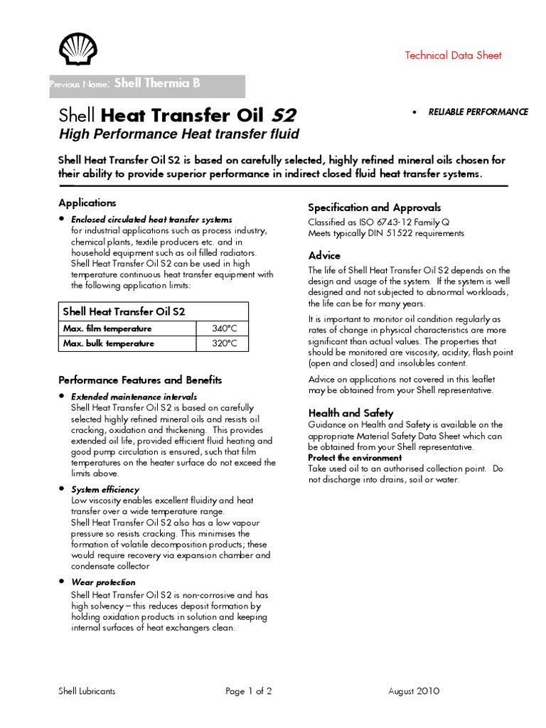 Shell Thermia B PDF | PDF