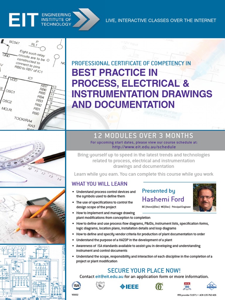 EIT Course Process Electrical Instrumentation Drawings Docs CDR ...