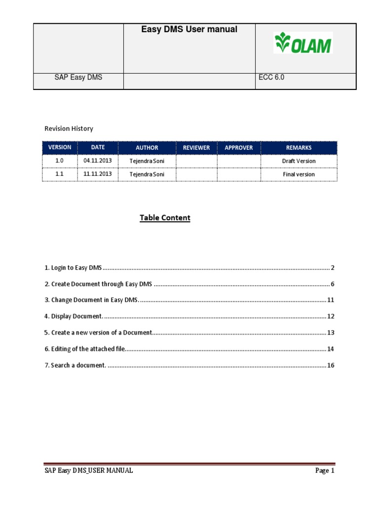 SAP Easy DMS User Manual | PDF | Icon (Computing) | Graphical User ...