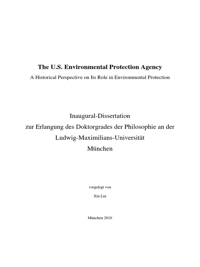 Historical Role of the U.S. EPA (1970-2000) | PDF | United States ...