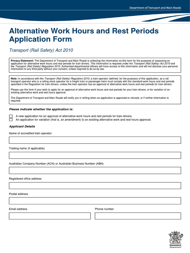 Alternative Work Hours and Rest Periods | PDF | Train | Safety