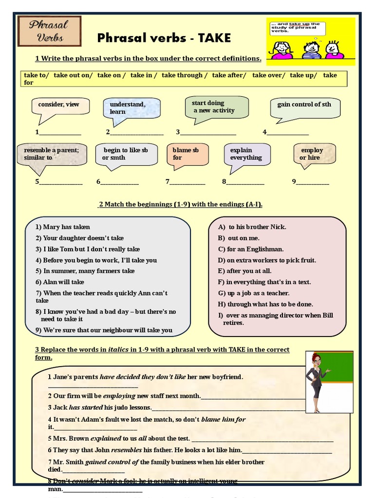 Understanding Phrasal Verbs: TAKE | PDF