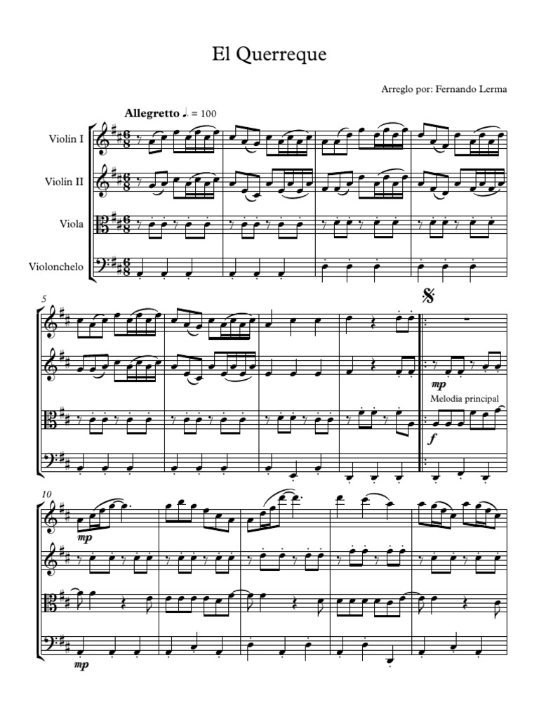 El Querreque - Partitura Completa | PDF