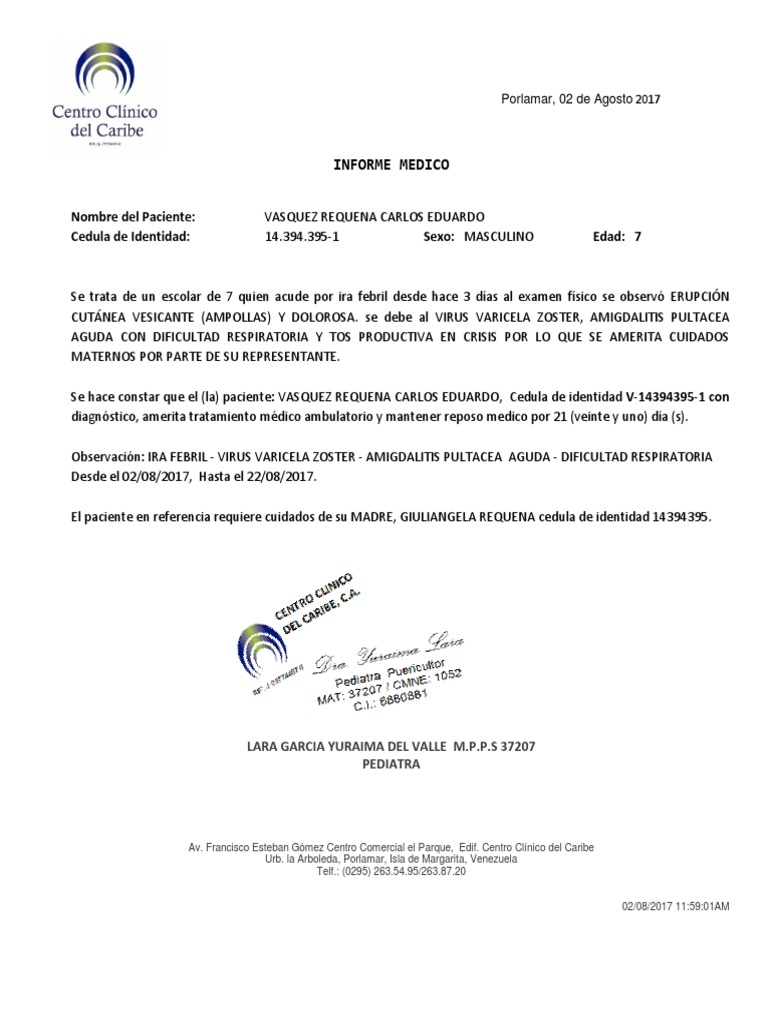 Informe Medico
