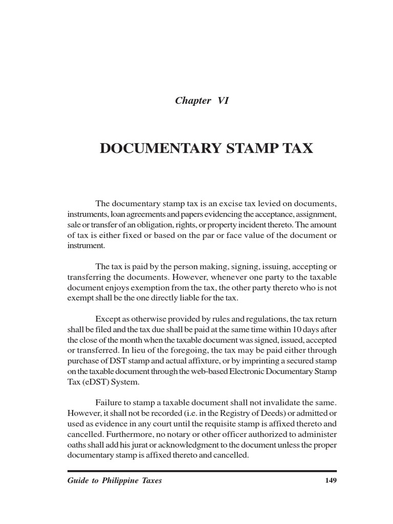 Documentary Stamp Tax | PDF