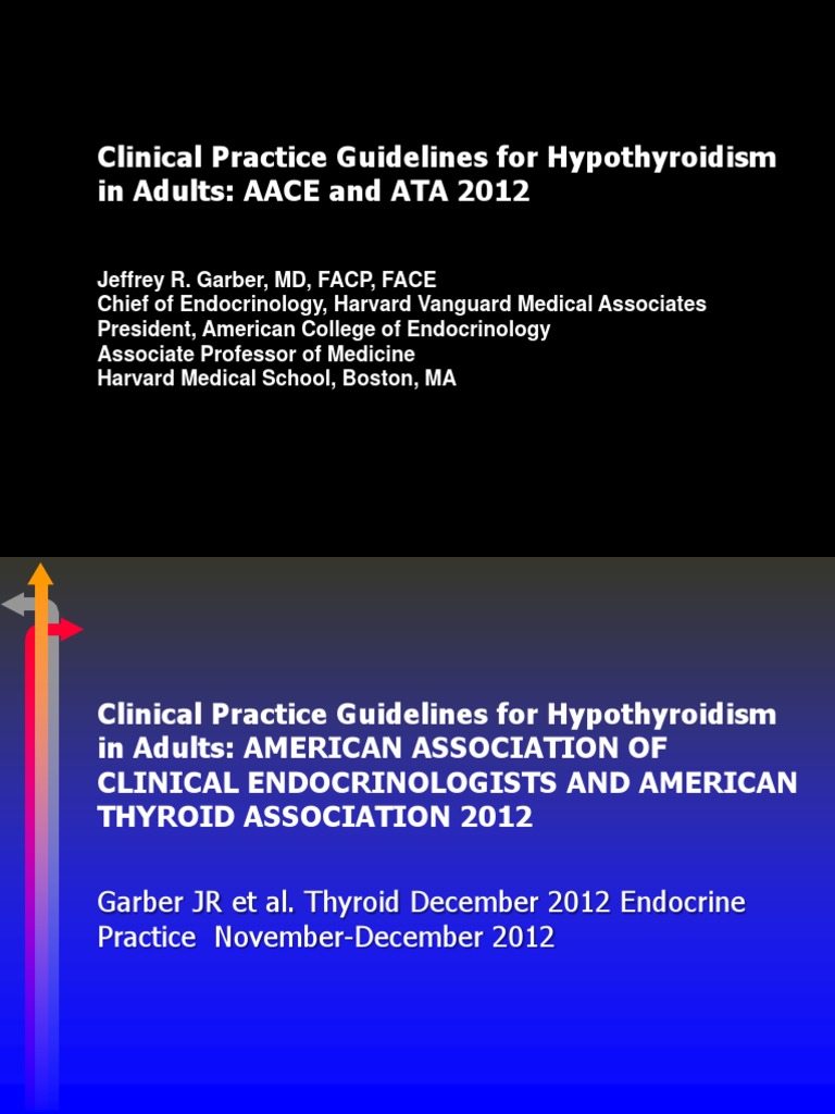 AACE-ATA Hypothyroidism Guidelines 2012 | PDF | Wellness
