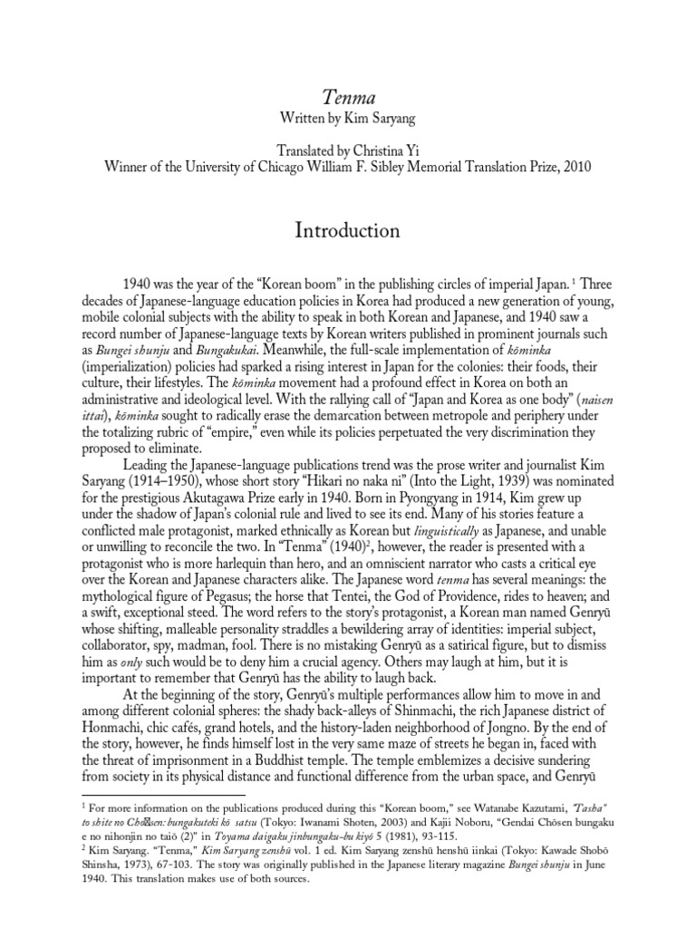 Tenma: Ittai), Kōminka Sought To Radically Erase The Demarcation ...
