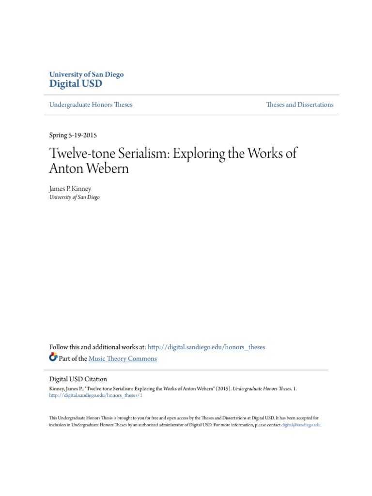 Twelve-Tone Serialism - Exploring The Works of Anton Webern | PDF | Richard Wagner | Chord (Music)
