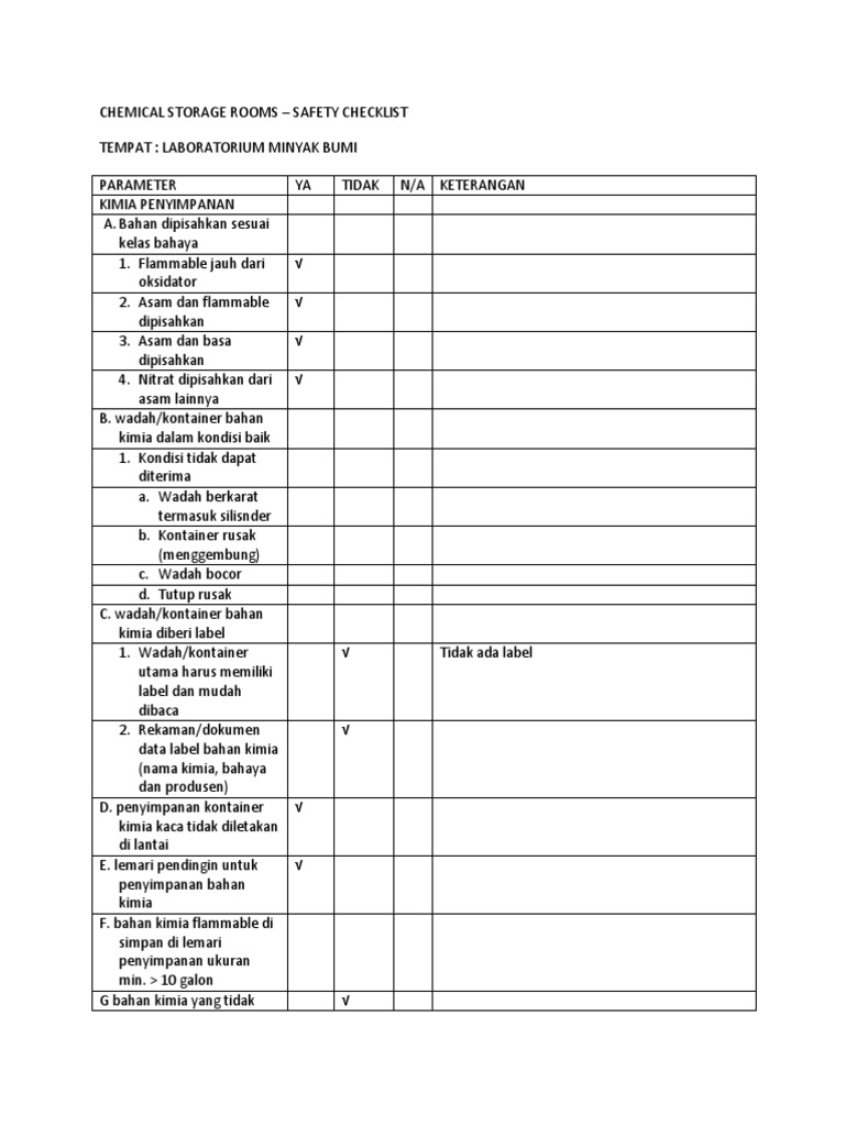 Chemical Storage Rooms | PDF