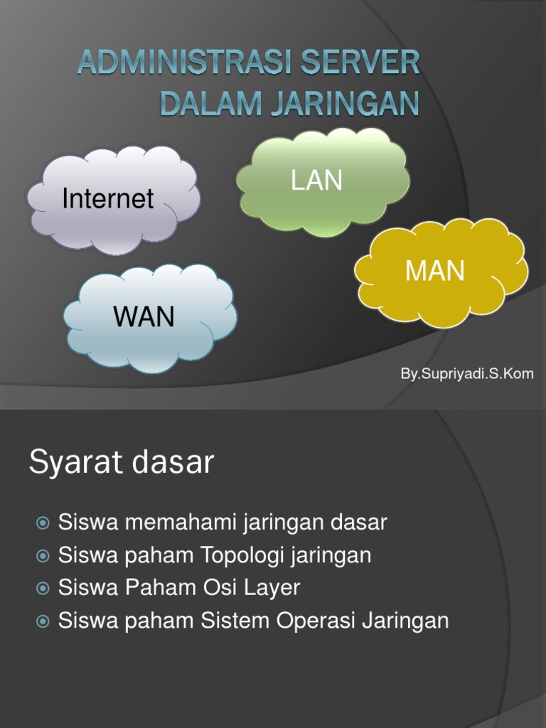 Administrasi Server 2017 - 2018 Kelas Xii TKJ | PDF