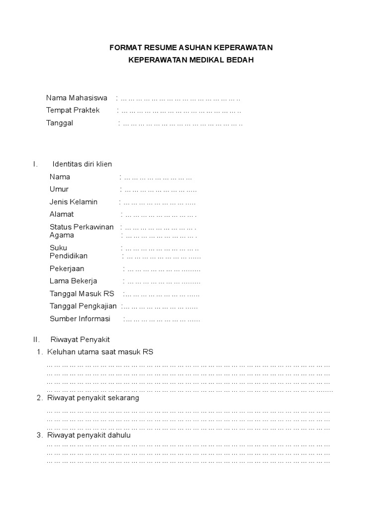 Contoh Resume KMB | PDF