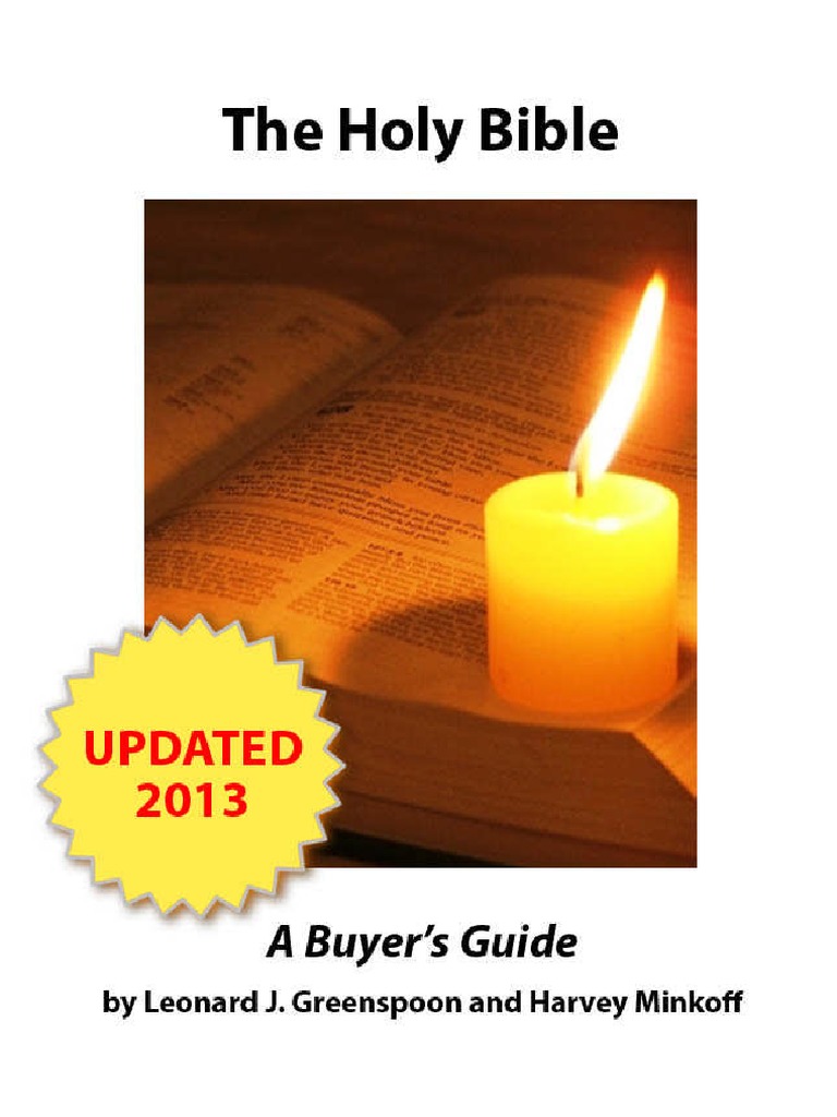 The Holy Bible A Buyers Guide 2013 PDF | PDF