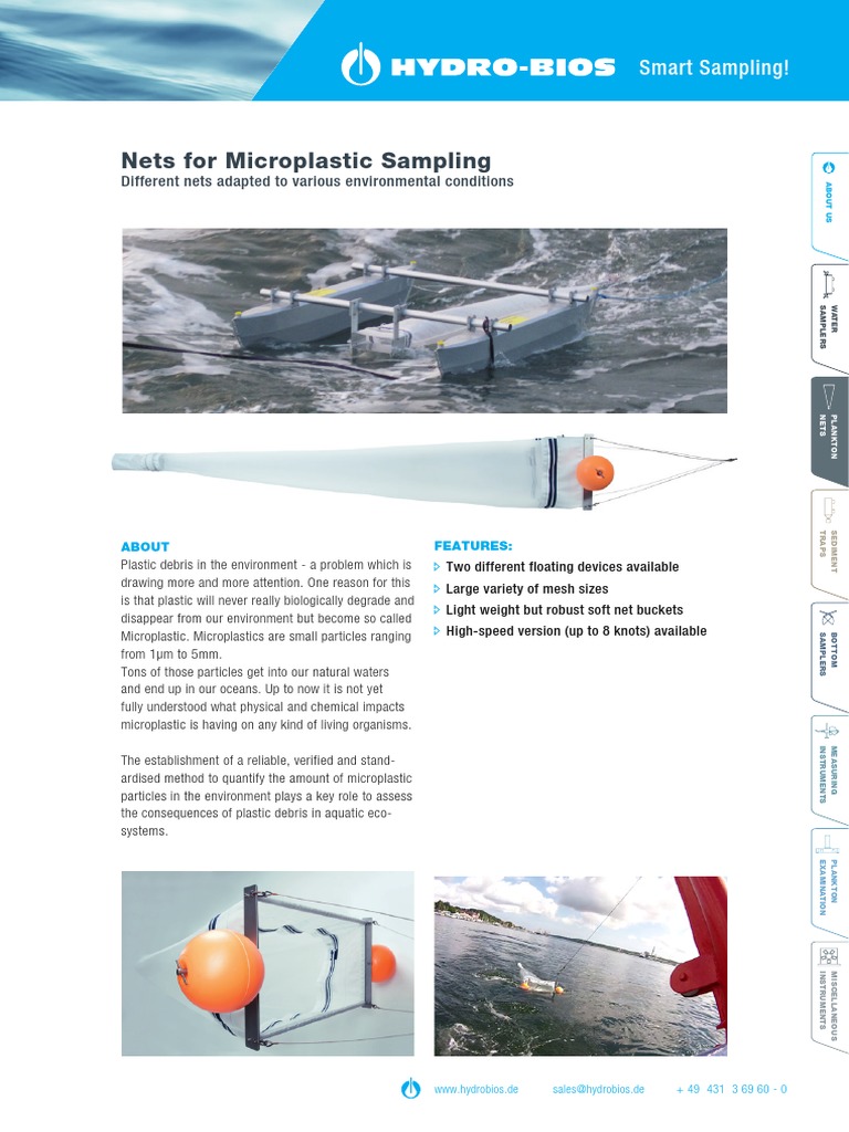 Nets For Microplastic Sampling | PDF | Natural Environment | Earth Sciences