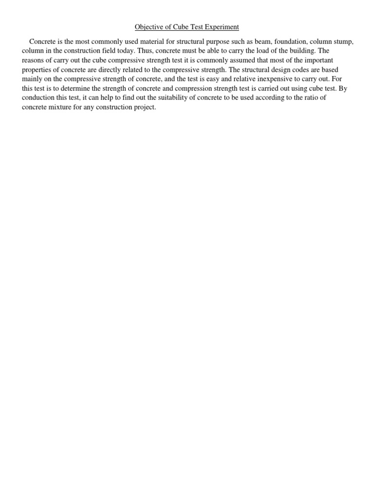 Cube Test Report | PDF | Construction Aggregate | Concrete