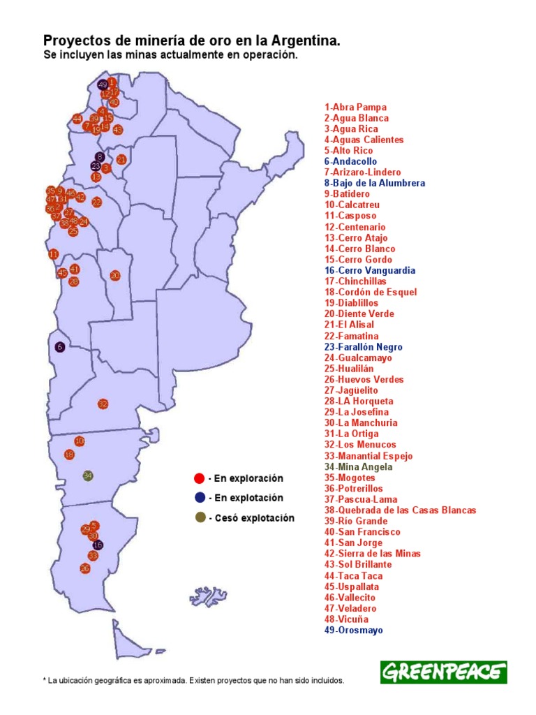 Minas y Proyectos de Argentina | PDF