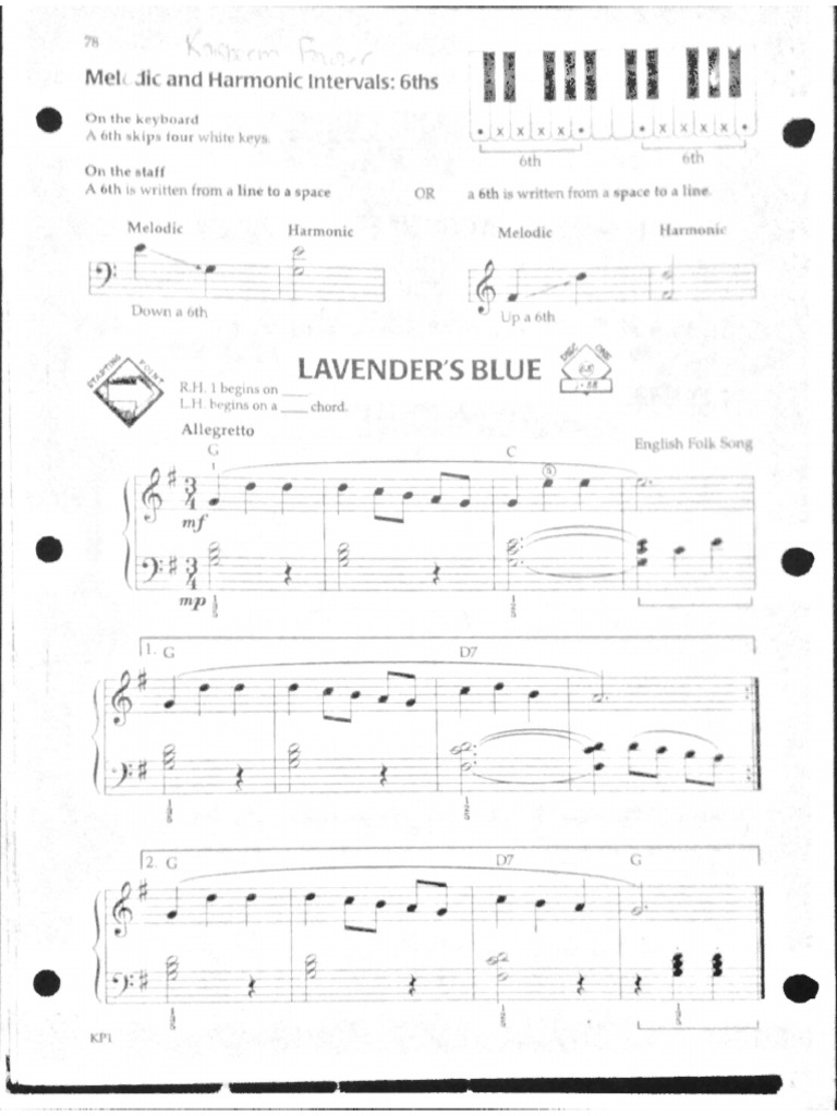 Lavender's Blue | PDF