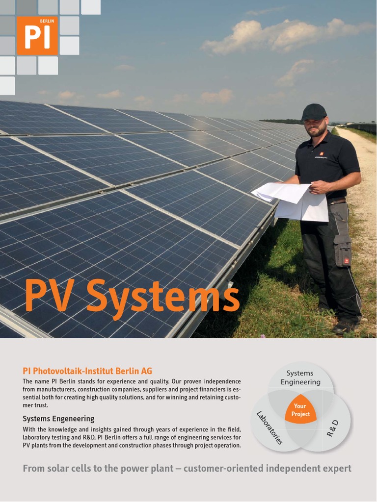 PI Berlin Broshure PV Systems | PDF | Photovoltaic System | Risk