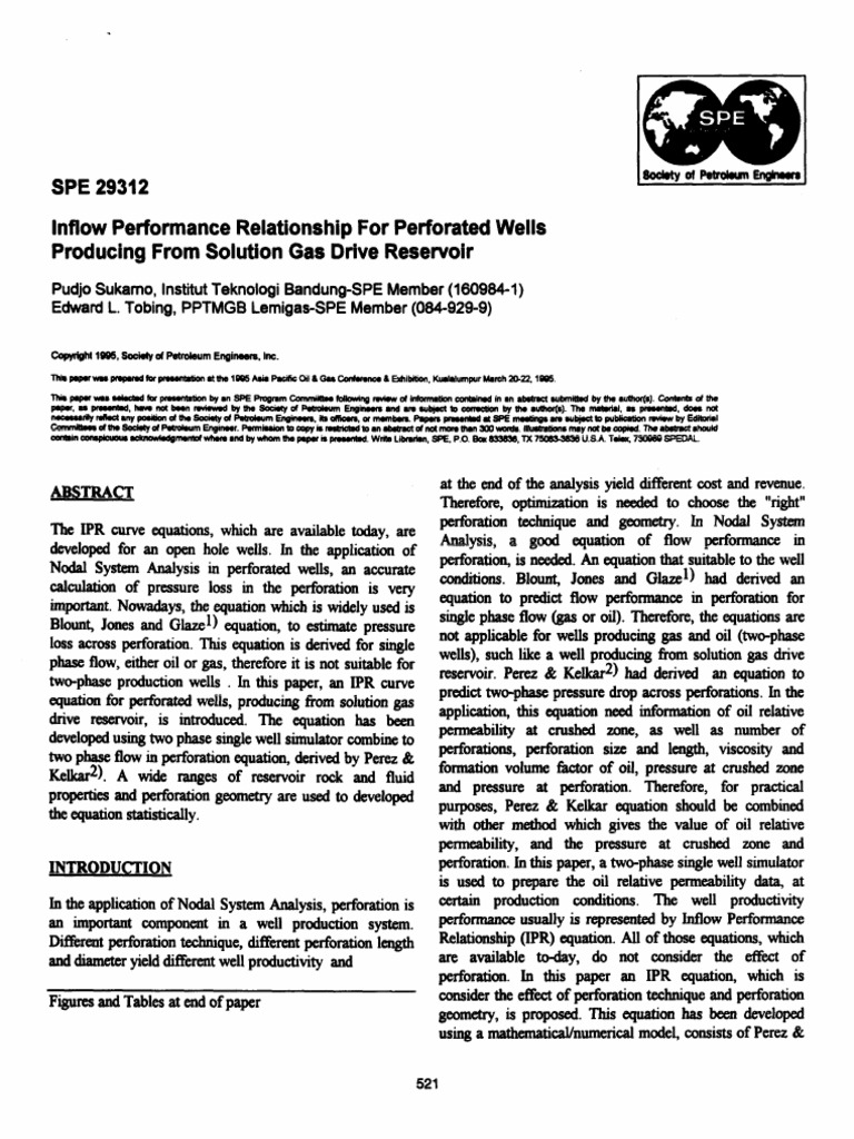 7 - SPE-29312-MS - Inflow Performance Relationship For Perforated Wells ...