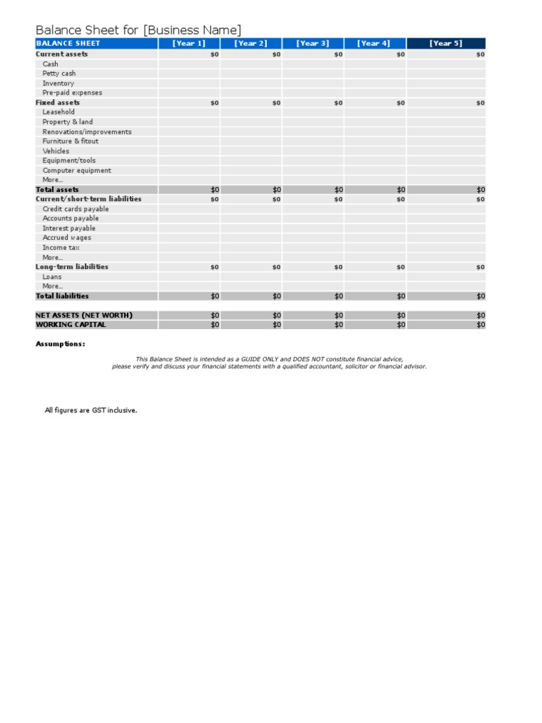Blank-Balance-Sheet-Excel-Template-Free-Download.xls | Balance Sheet ...