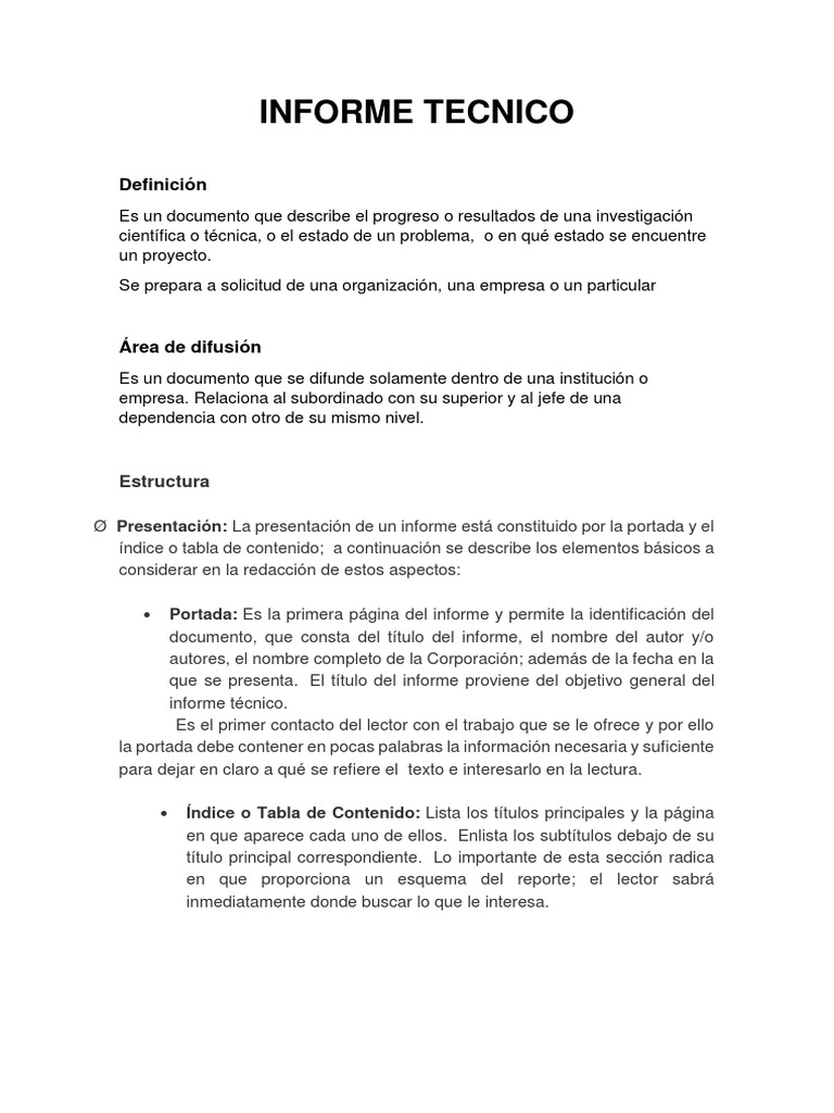 Informe Técnico | PDF | Metodología | Información
