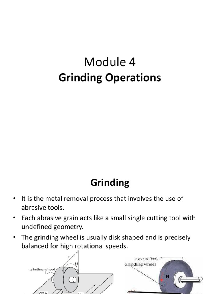 Grinding Operations | Download Free PDF | Grinding (Abrasive Cutting ...