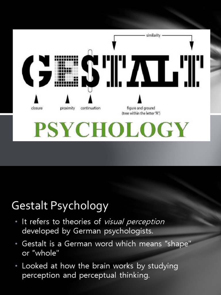 Gestalt Psychology PPT Prepared By: Rovelyn Sadie | PDF | Perception ...