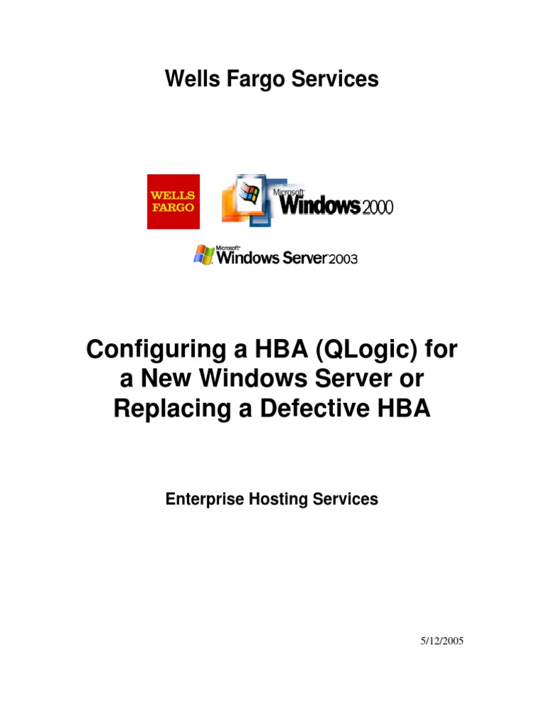 Configuring An HBA For Windows PDF | PDF