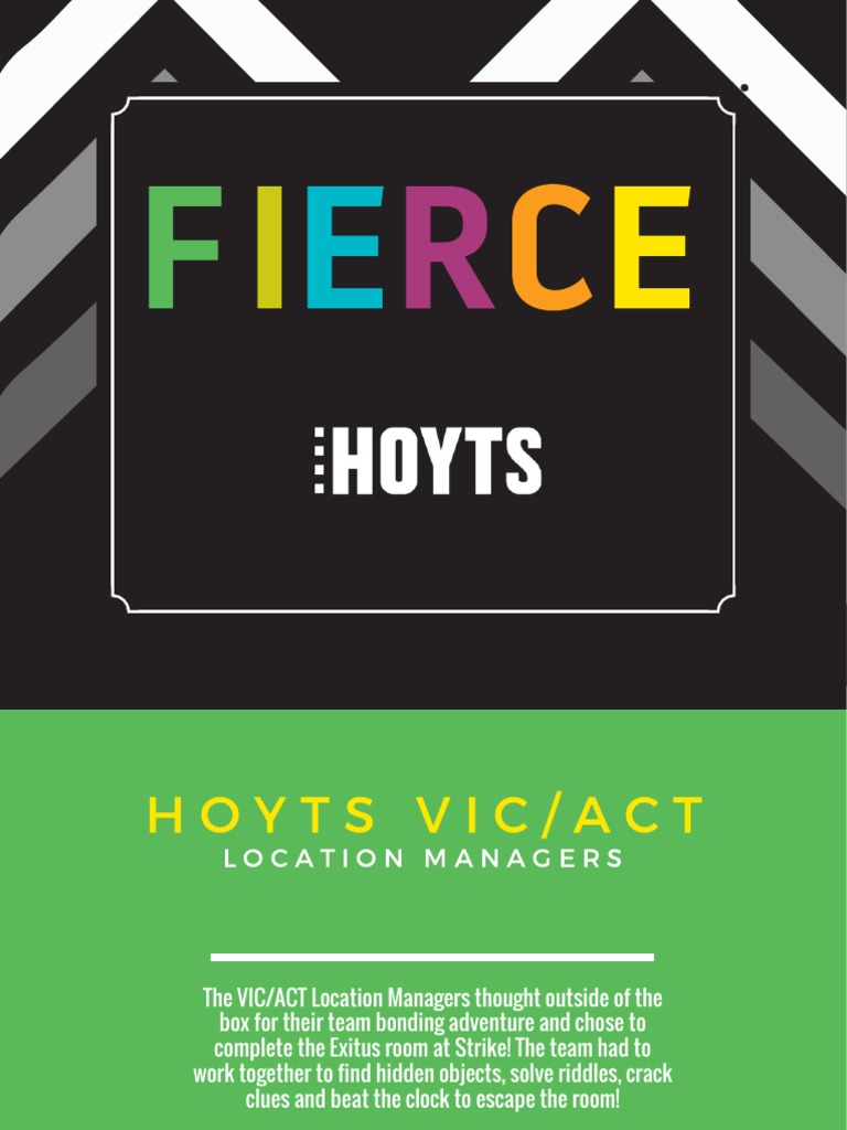 HOYTS Fierce Book | PDF | Movie Theater