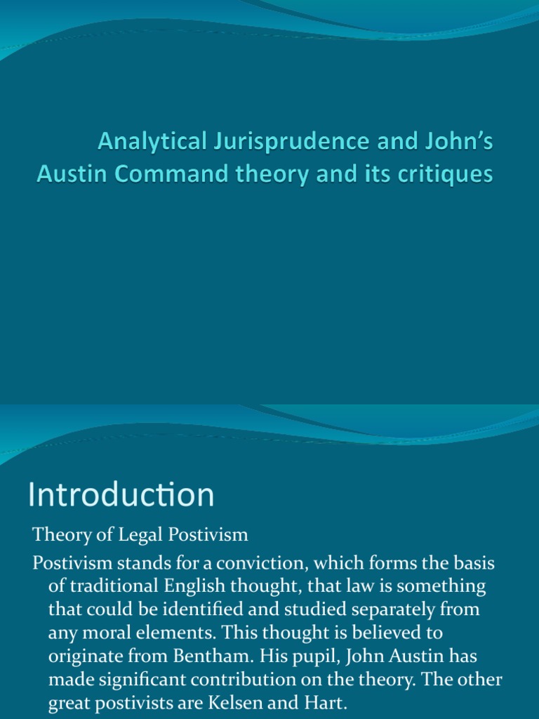 Lecture 2 John Austin | PDF | Jurisprudence | Philosophical Theories