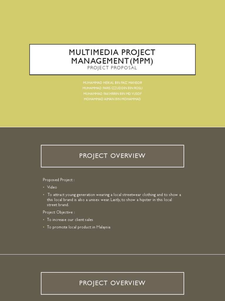 Multimedia Project Management (MPM) | PDF | Communication Design | Design