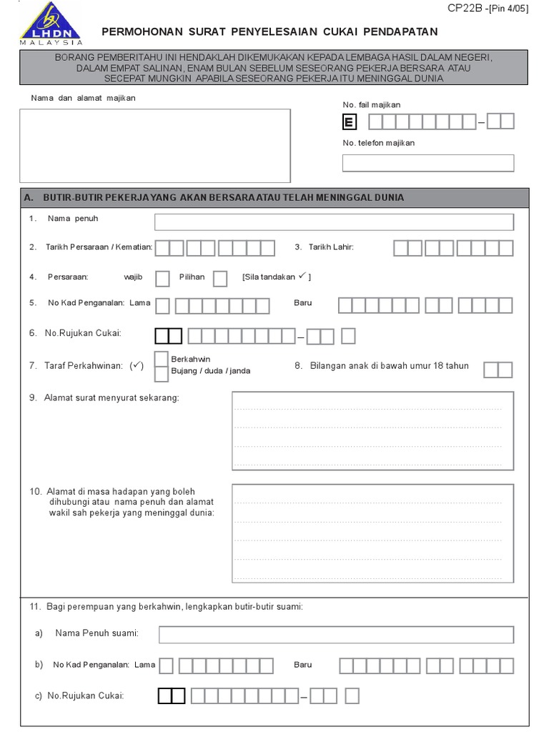 Borang LHDN PDF | PDF