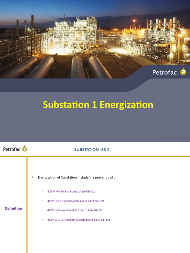 Substation 1 Energization Overview | PDF | Electrical Substation ...