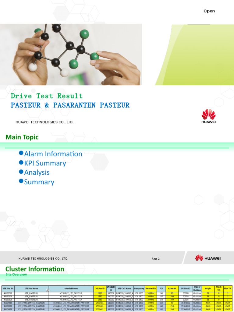 Drive Test Optimization - Bandung | PDF | Lte (Telecommunication ...