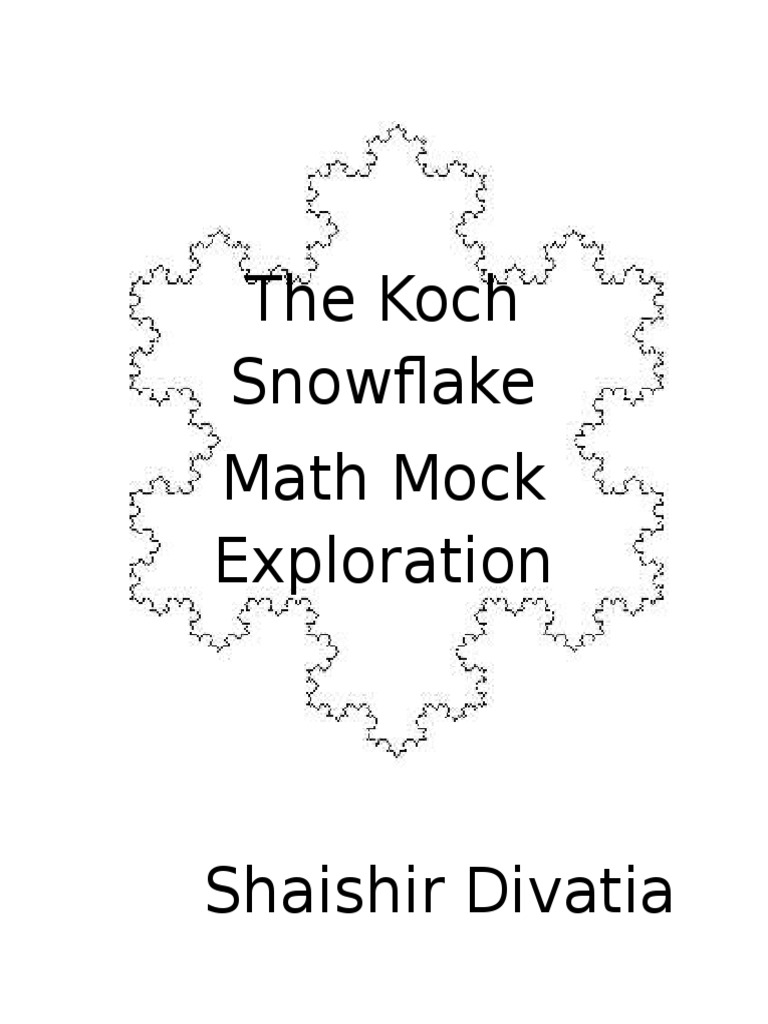The Koch Snowflake | PDF | Mathematical Concepts | Geometric Shapes