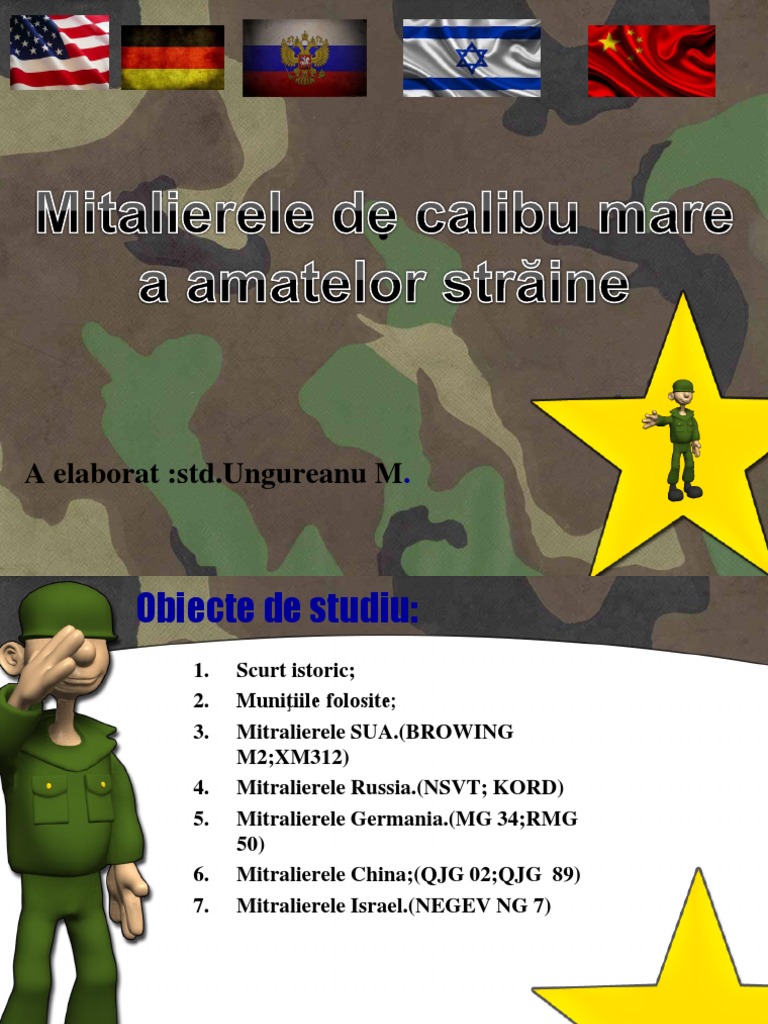 Prezentare Mitraliere Calibru Mare | PDF